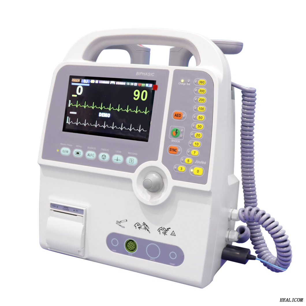 HC-8000D Medical Portable 7 inches Biphasic Emergency External ...